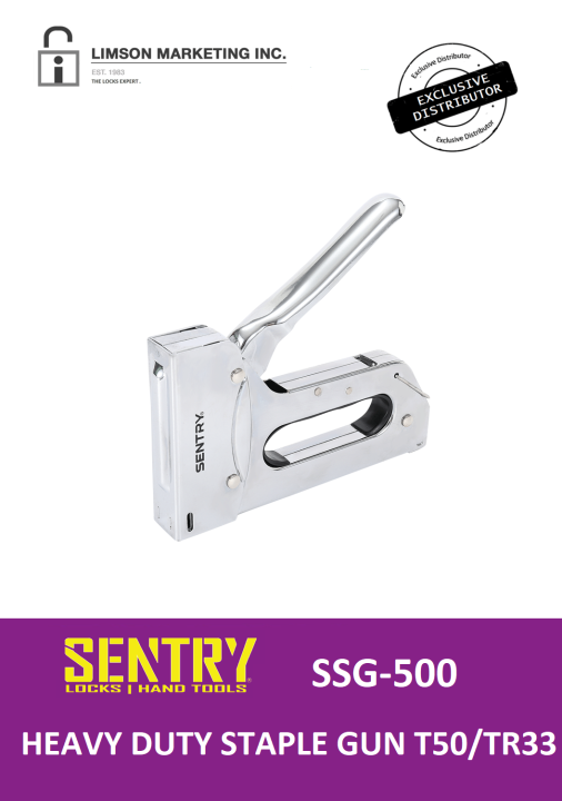 SENTRY SSG-500 HEAVY DUTY STAPLE GUN TACKER T50/TR33 | Lazada PH