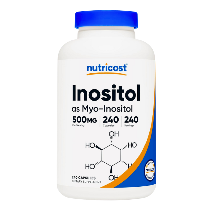 Nutricost Inositol as Myo-Inositol 500mg Supplement 240 Capsules ...