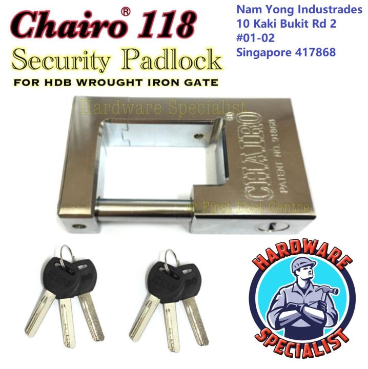 Chairo 118 Security Metal Padlock [For Both Older BTO] | Lazada Singapore