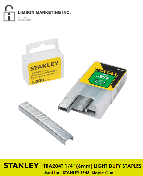 Stanley Staple Wire for Stanley TR45 and Arrow® JT-21 Gun Tackers ...