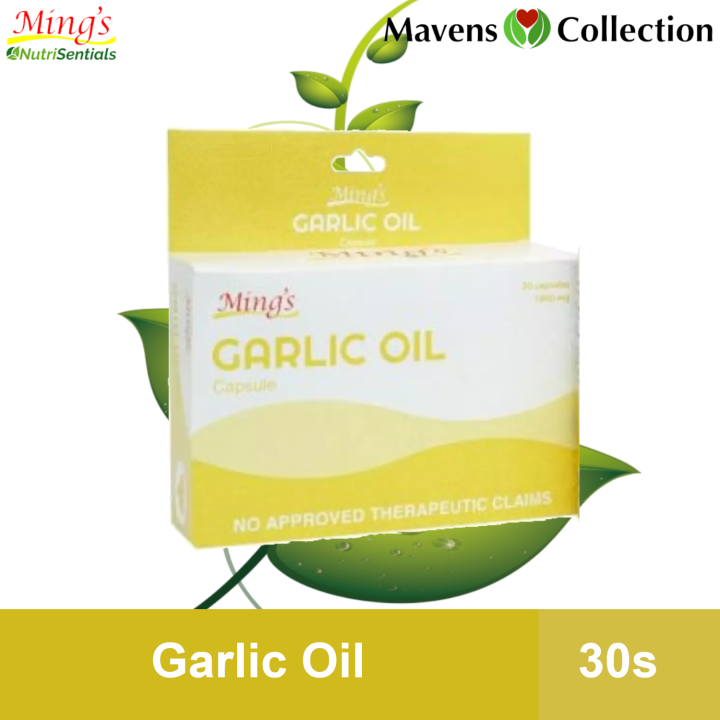 Ming's Garlic Oil Softgel Capsule 1000 mg x 30capsules 1 box | Lazada PH