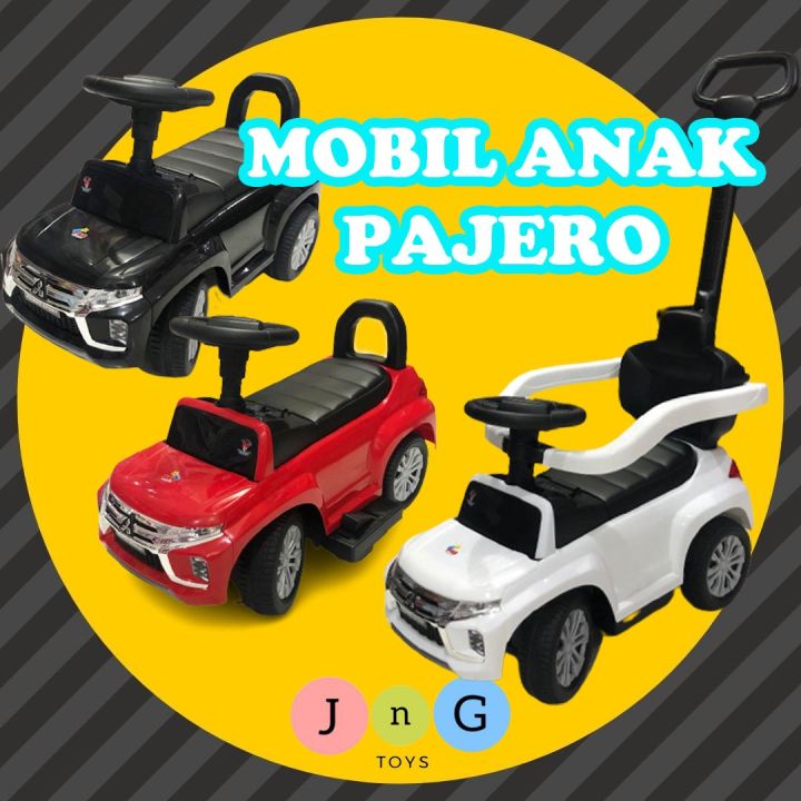 Mobil Aki Anak PAJERO SPORT Mainan Mobil Anak Dorong TOLO CAR PMB ...