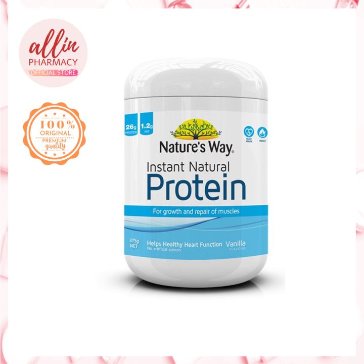 Nature’s Way Instant Natural Protein Powder 375g (Vanilla) (EXP 01/26 ...