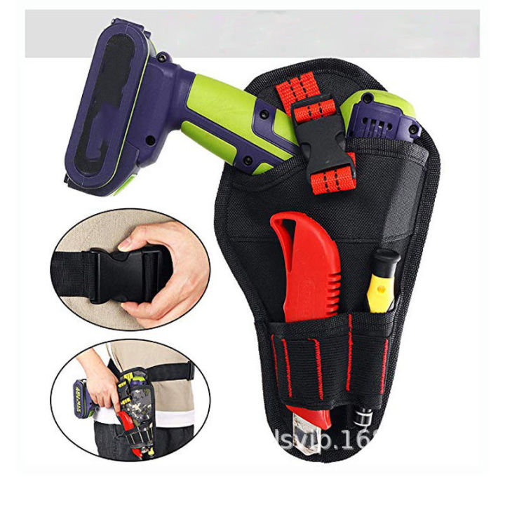 Electrician Tool Pocket Storage Cordless Bag Belt Holster Heavy ...