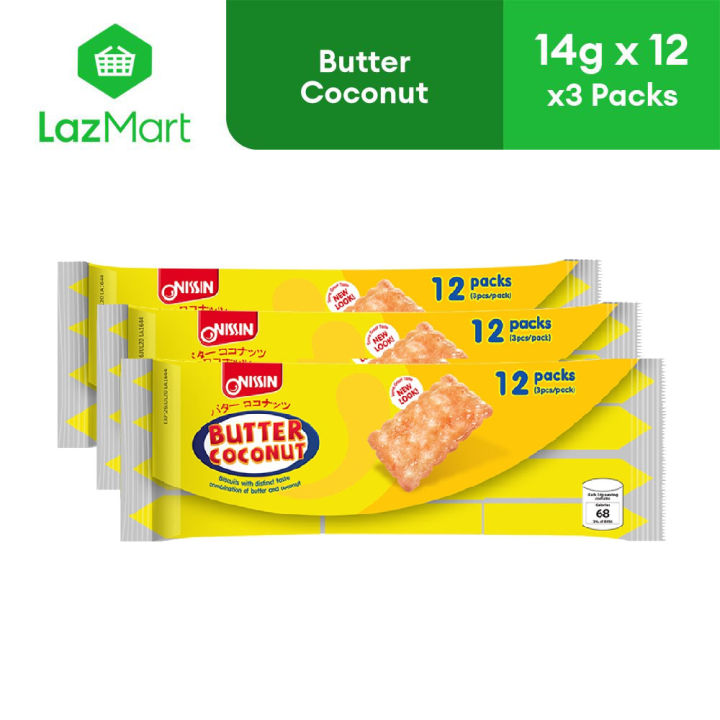 Nissin Butter Coconut 14g x 12 - Pack of 3 | Lazada PH