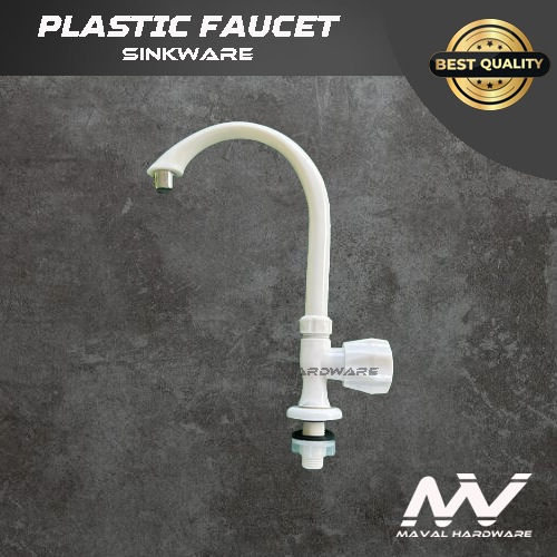 PVC Plastic Faucet Water Tap Bathroom Kitchen Taps Deck Mounted Faucet ...