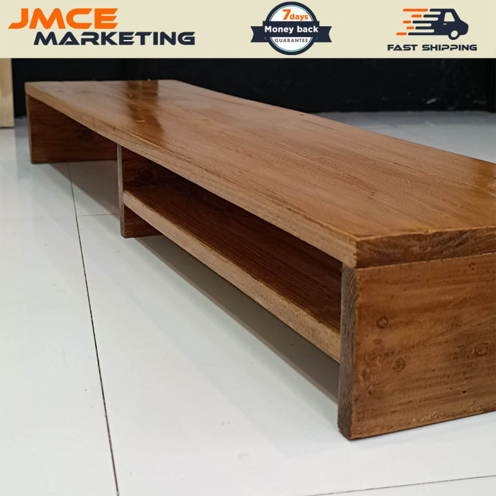 Aesthetic Monitor Riser Finish Gloss Mahogany Varnish Wooden Monitor ...