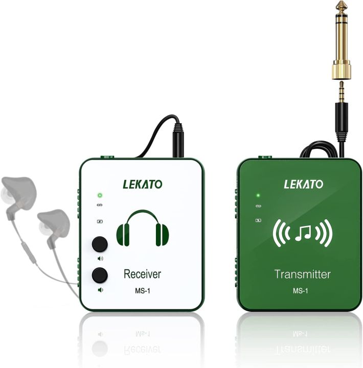 LEKATO Wireless In-Ear Monitor 2.4Ghz Wireless IEM With Transmitter ...