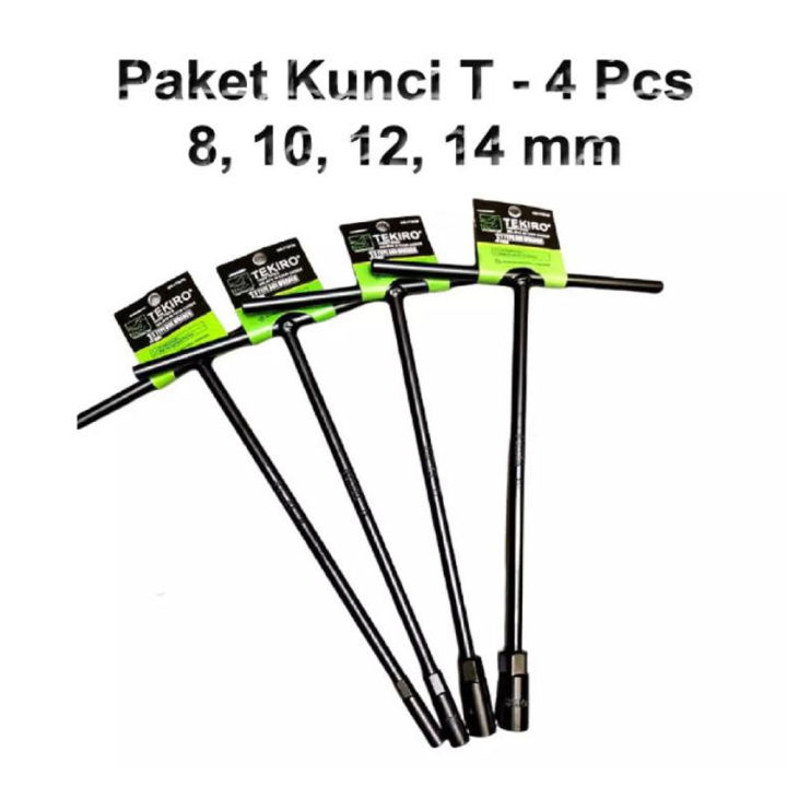 {ORIGINAL TEKIRO!!!} Kunci T sock Sok 4PCS 8 10 12 14 mm kunci t tekiro original lengkap full ...