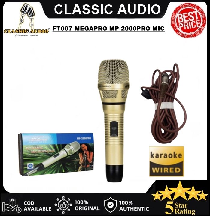 MEGAPRO MP-2000PRO MIC CLASSIC AUDIO (ORIGINAL) | Lazada PH