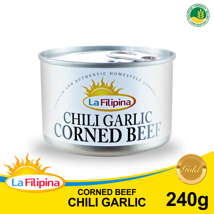 La Filipina Corned Beef Chili Garlic 240g | Lazada PH