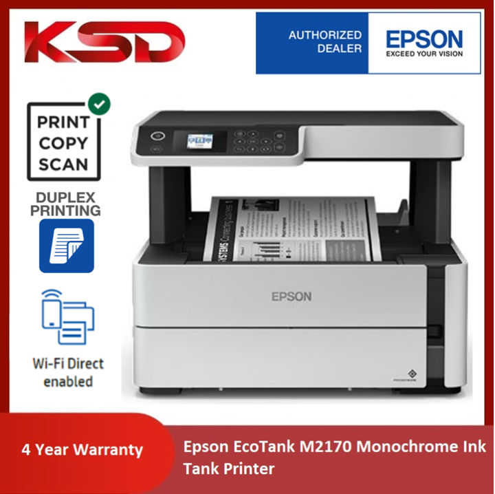 Epson EcoTank M2170 Monochrome Ink Tank Printer | Lazada
