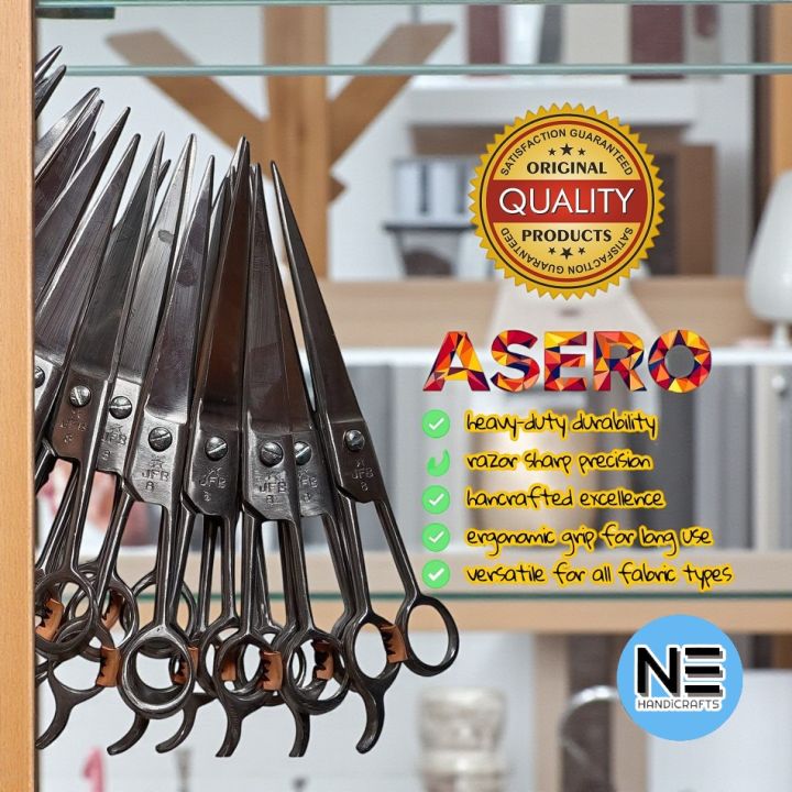 Heavy-Duty Asero Barber Scissors Gunting Hand-Forged by Tabaco Albay ...