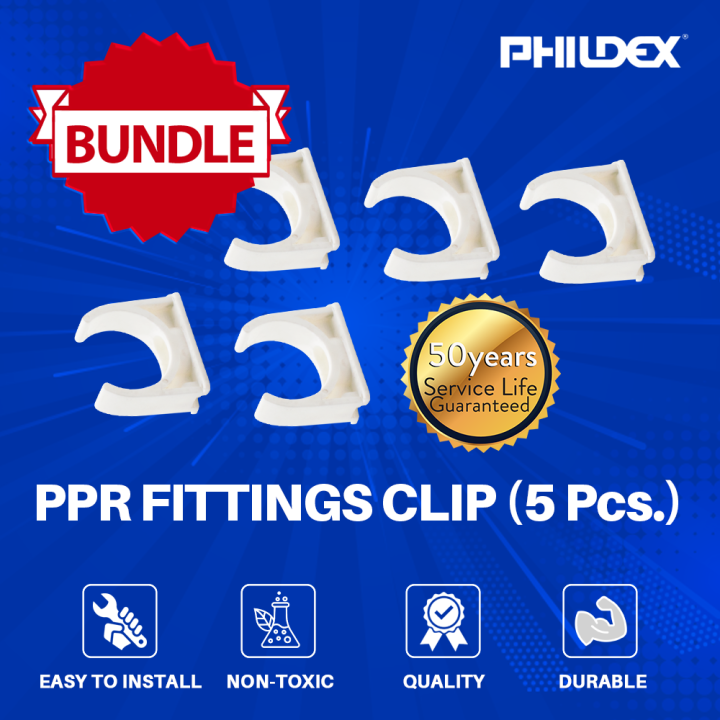 PHILDEX BUNDLE PROMO PPR Fittings - Clip (25mm-32mm) | Lazada PH