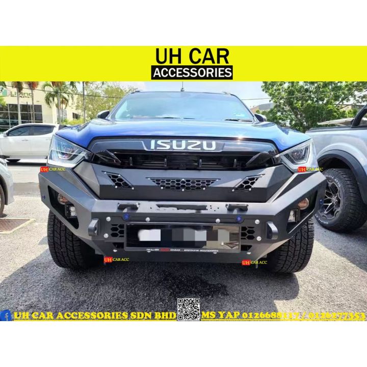 ISUZU DMAX D-MAX 2013-2019 FORCE OP STEEL FRONT BUMPER BULL BAR | Lazada