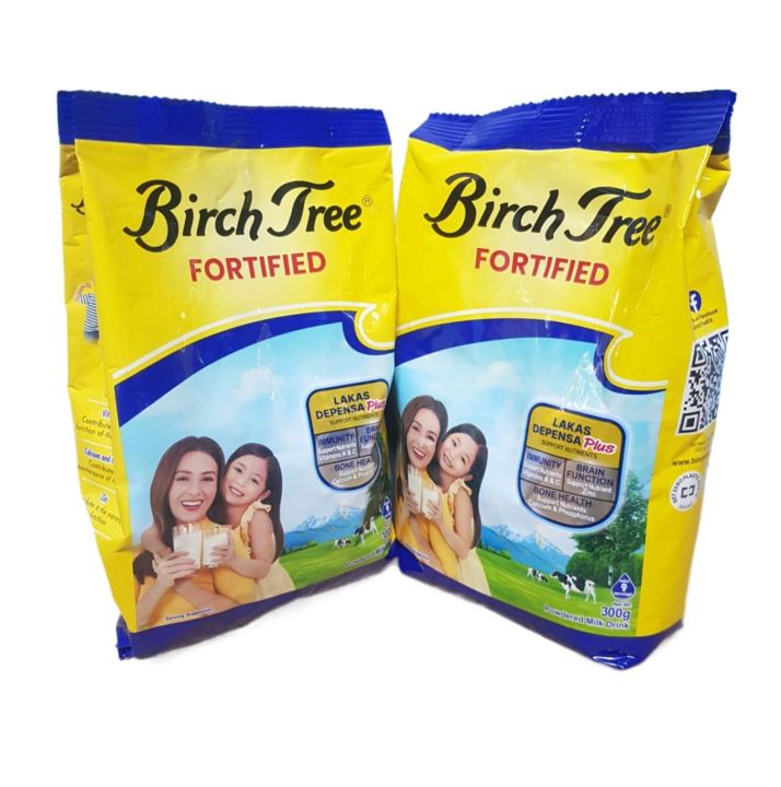 BIRCH TREE Fortified Powdered Milk Drink (2 packs x 300 grams) | Lazada PH