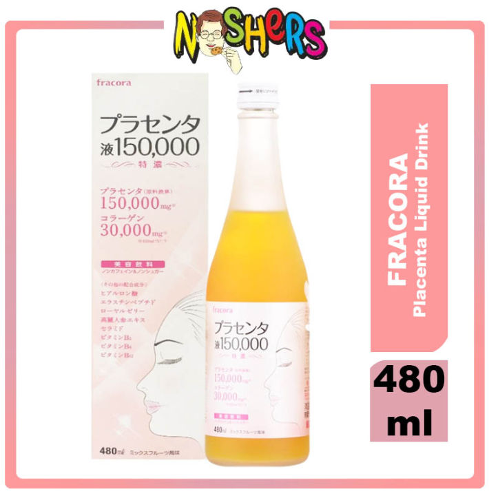 Noshers Fracora Placenta Liquid Drinks 150,000mg Collagen 30,000mg Made ...