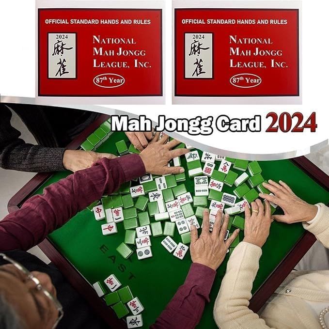 2/4pcs National Mah Jongg League 2025 Large Size Card - Mah Jongg Card ...