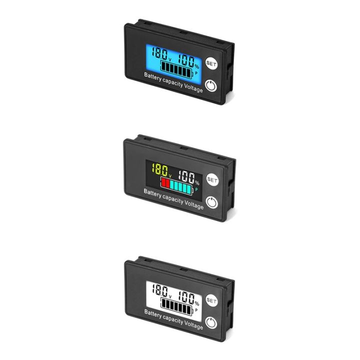 (YPSC) LCD Liquid Crystal 8-100V Voltmeter Battery Car Power Detection ...