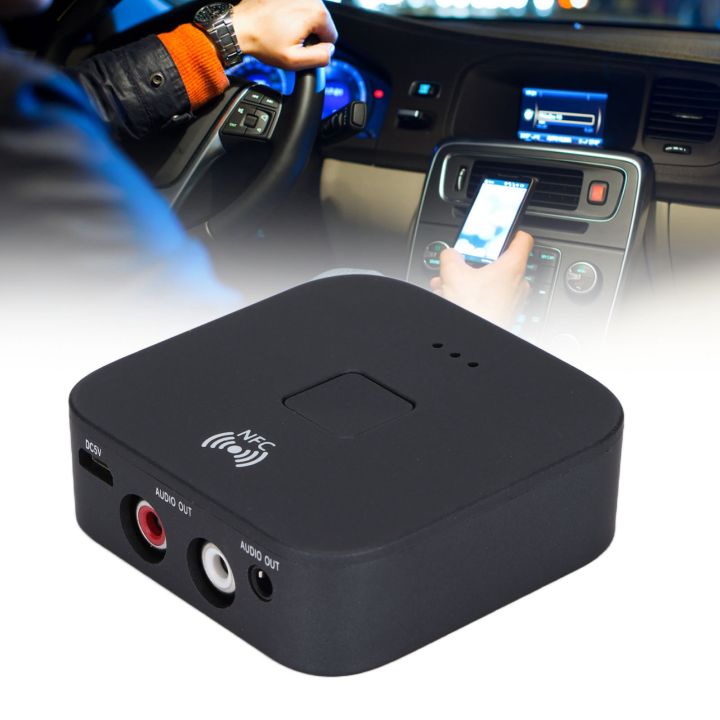 NFC Desktop Bluetooth Receiver Bluetooth 5.0 RCA Audio Receiver Wide ...