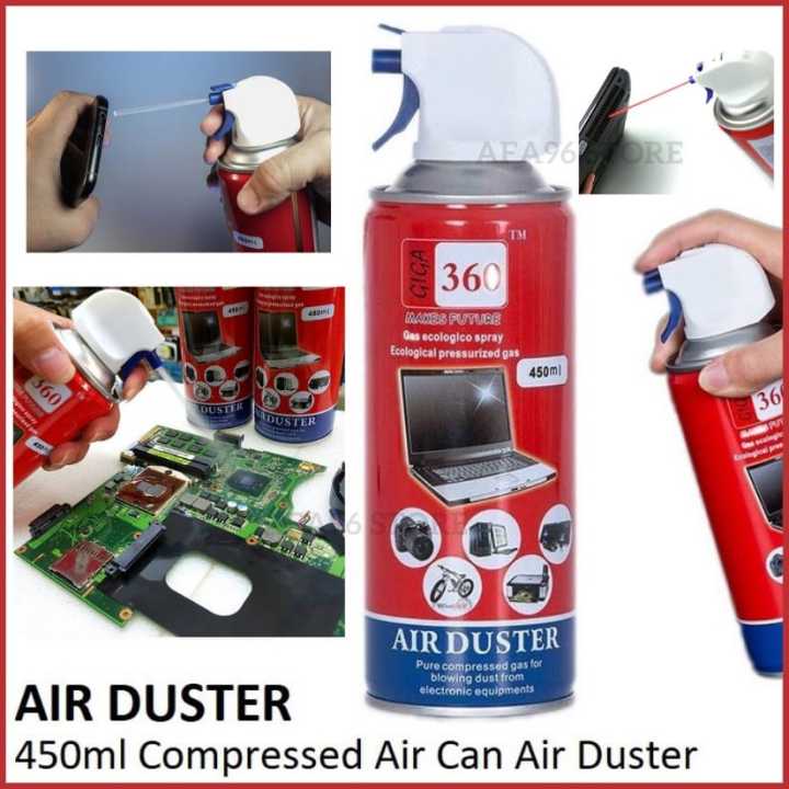 AIR DUSTER 360 CLEANING COMPRESSED AIR BLOWER SPRAY CLEANING DUSTER ...