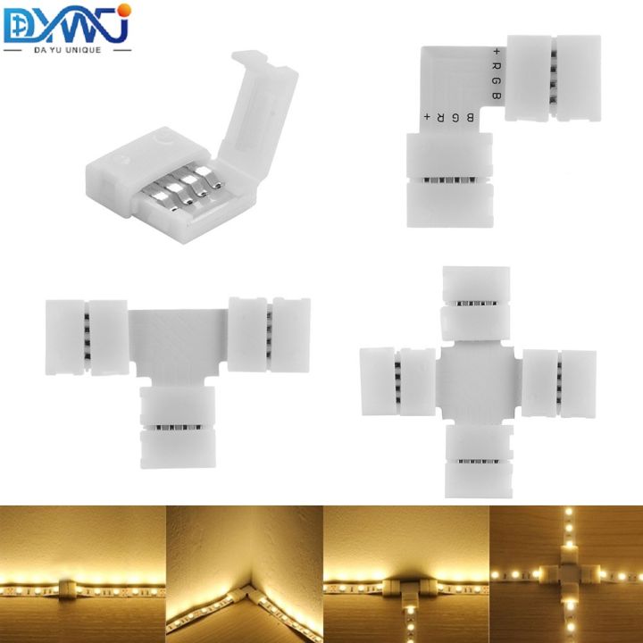 RGB Led light strip 2835/5050 Simple connection Connector Cross Shape ...