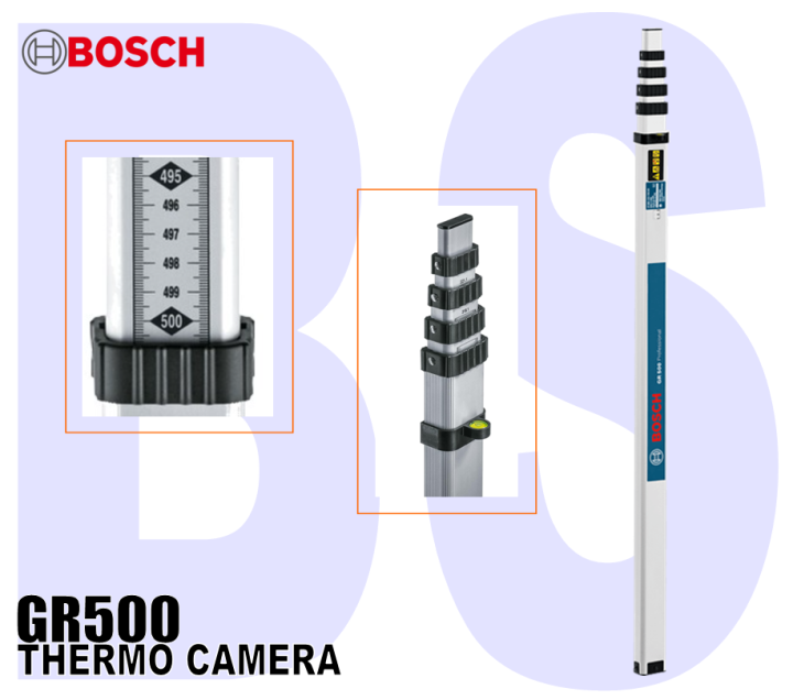BANSOON BOSCH GR 500 Measuring Rod. 5M length. 5 sections. Measurement ...