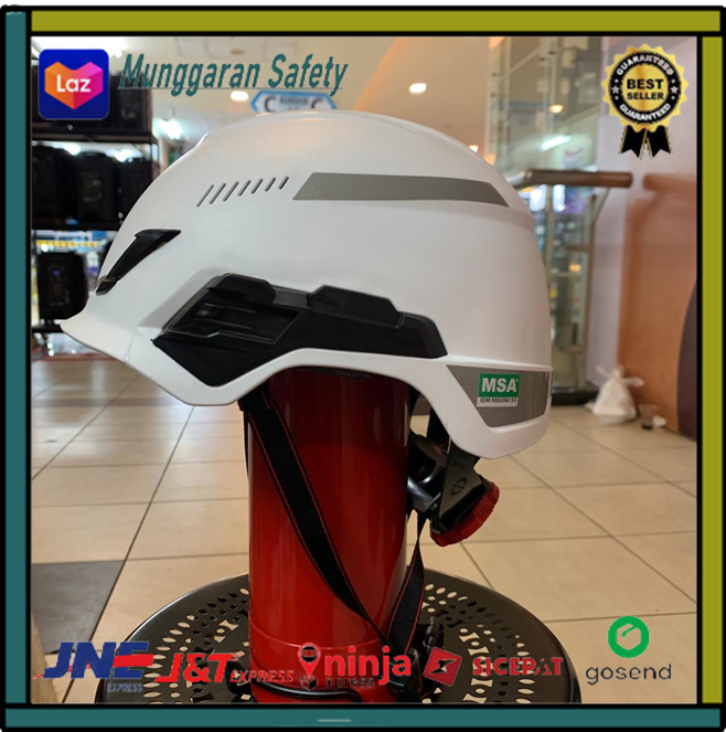 Helm MSA V-Gard H1 Safety Helmet Climbing Trivent fastrack Lokal Putih ...