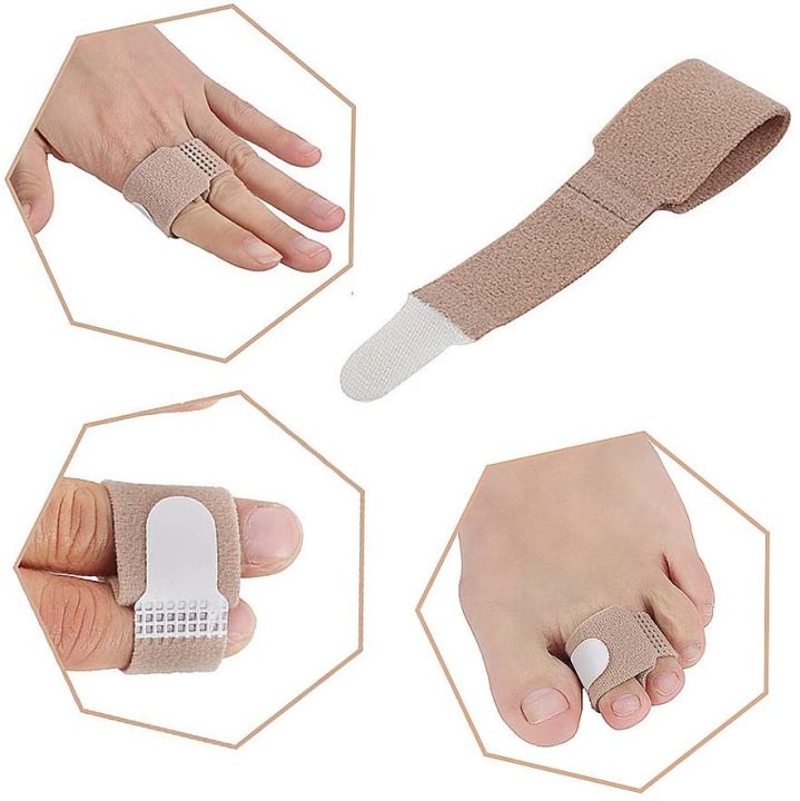 1 pair Broken Toe fabric Wraps Cushioned Bandages tapes Hammer Toe ...