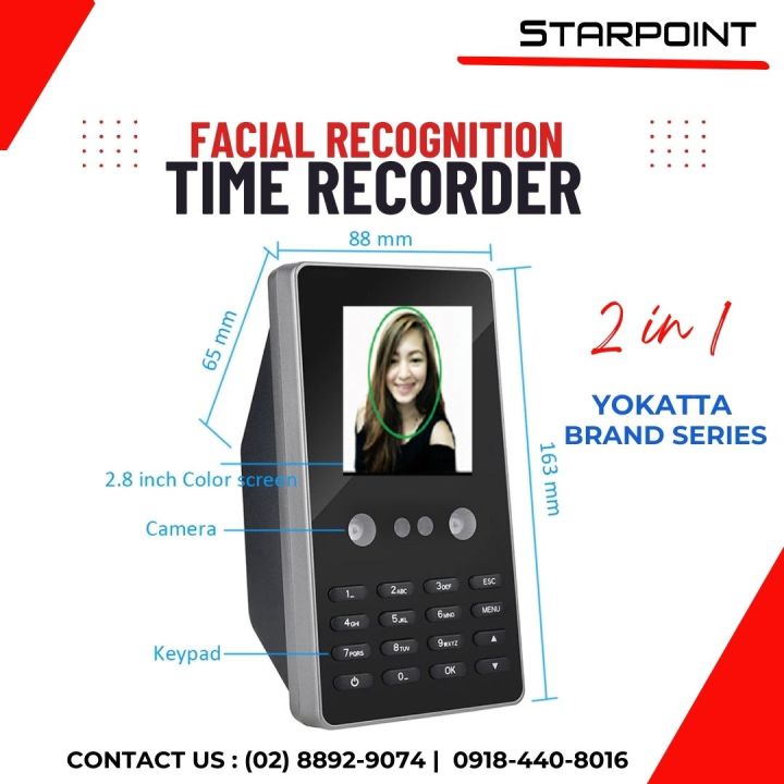 Facial Recognition, Time and Attendance Machine, Time Recorder, Bundy ...