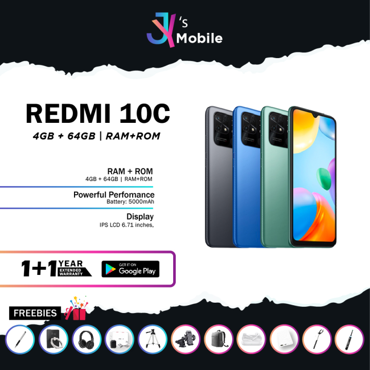 REDMI 10C [4GB RAM 64GB ROM] / [4GB RAM 128GB ROM] - Original XIAOMI ...