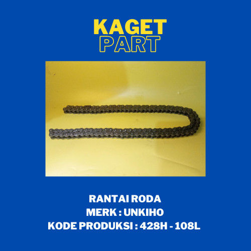 RANTAI RODA MERK UNKIHO TIPE 428H - 108 L | Lazada Indonesia
