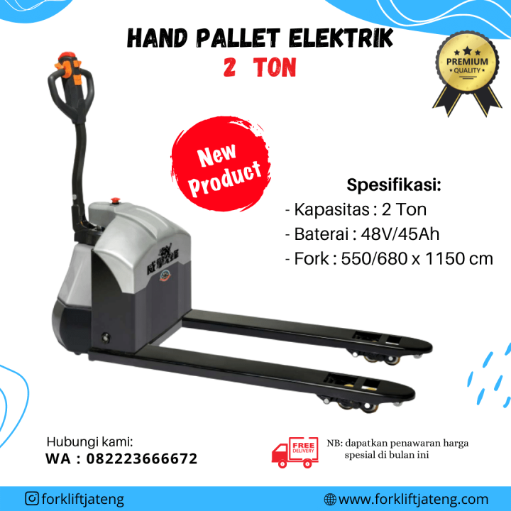 NEW! Hand Pallet Electric 2 Ton BCA / Electric pallet truck 2 Ton ...