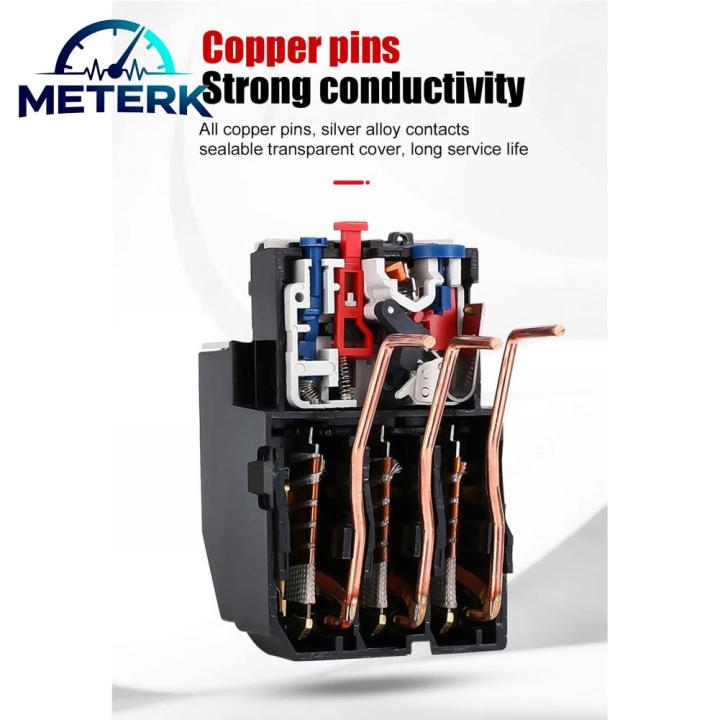 Meterk Heat Overload Relay Button Operation Thermal Overload Relay 3 ...