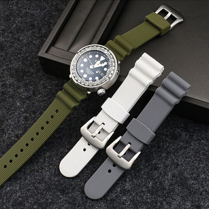 Diver Strap for Seiko No. 5 Water Ghost Abalone SKX007 PROSPEX SRPA21J1 ...