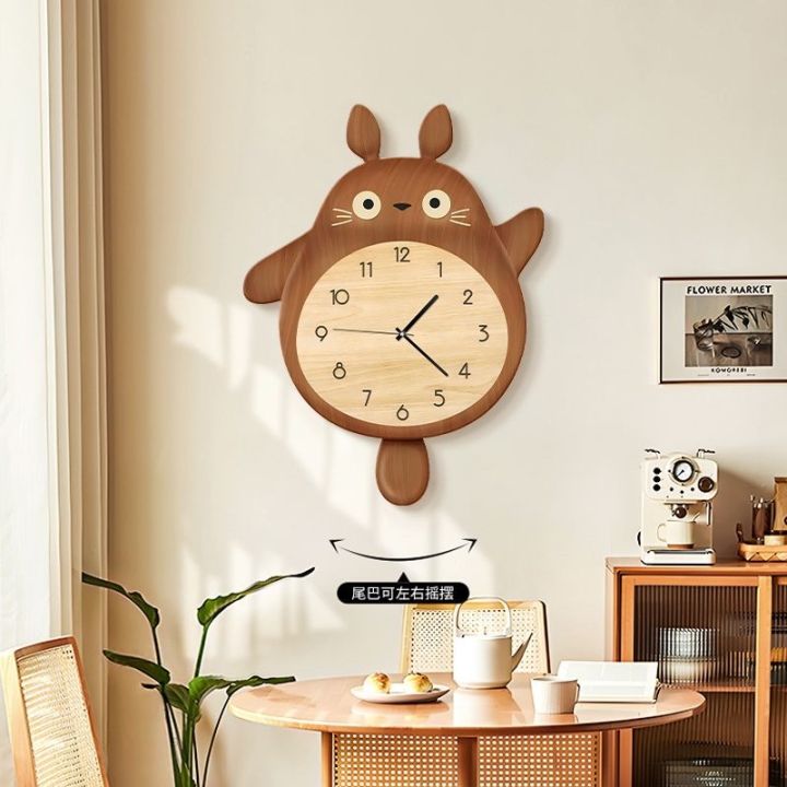 Totoro Cartoon Wall Clock Clock Decoration 2025 Simple Restaurant New ...