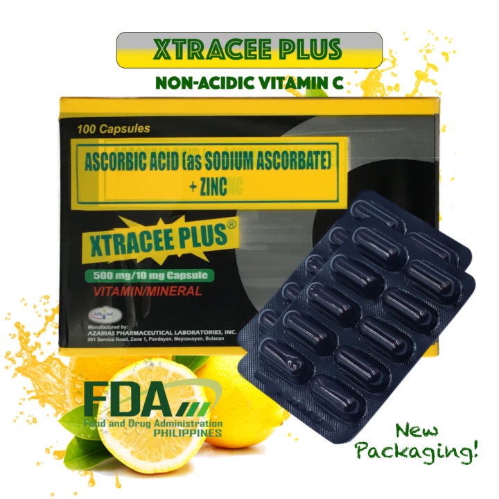 XTRACEE PLUS Sodium Ascorbate + Zinc 100 Capsules | Lazada PH