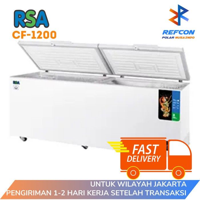 Chest Freezer RSA CF 1200 1050 Liter Freezer Box | Lazada Indonesia