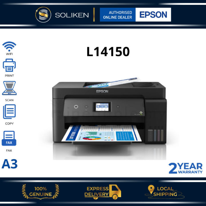 Epson l14150 EcoTank l14150 A3 Wi-Fi duplex wide-format all-in-one ink ...