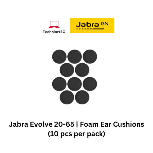 Jabra Evolve 20-65 | Foam Ear Cushions [10 pcs per pack] (14101-45 ...