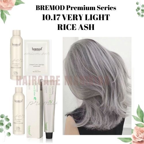 10.17 VERY LIGHT RICE ASH BUNDLE! Bremod Premium Series Hair Color with ...