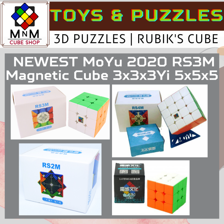 NEWEST MoYu 2020 RS3M Magnetic Cube 3x3x3 Cubing Classroom Gan Rubiks Cube Gan Rubik’s Cube ...