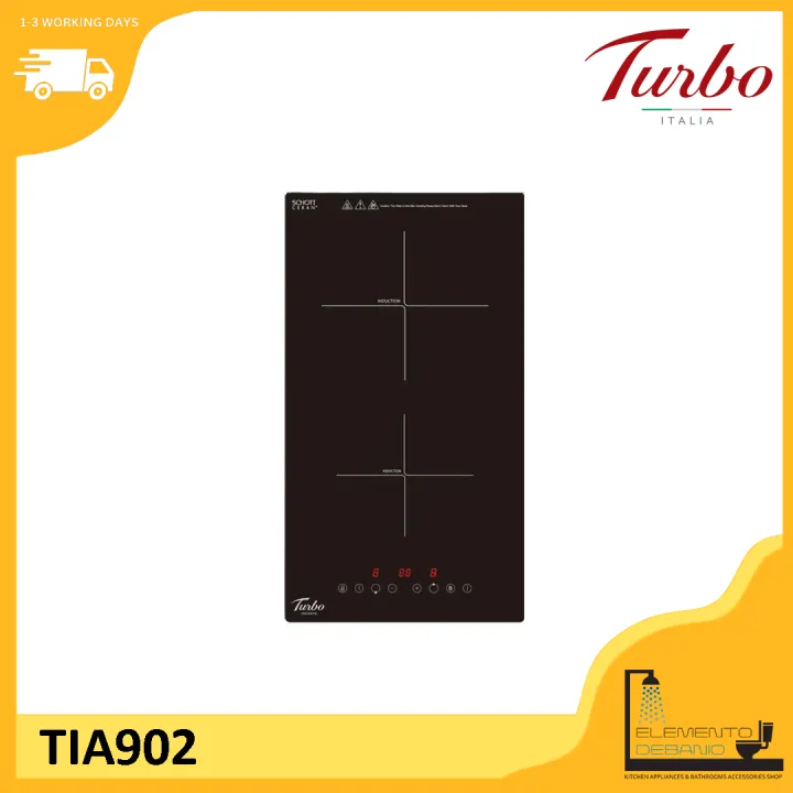 Turbo Italia – TIA902 30 cm 2 zones domino induction hob with touch ...