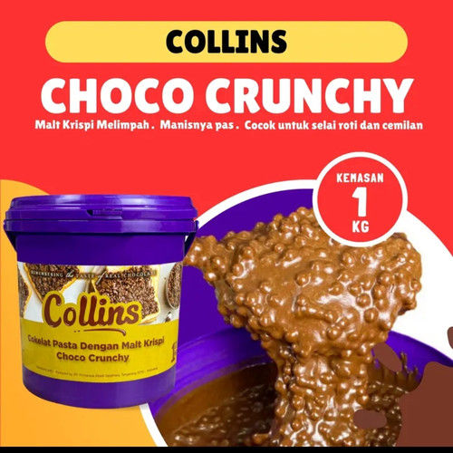 Collins Choco Crunchy 1 KG Selai Topping Coklat | Lazada Indonesia