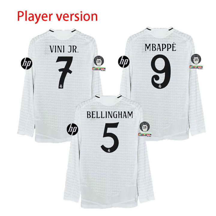 S-2XL 2425 Real MaD Home Adult Player Edition Long sleeved Soccer ...