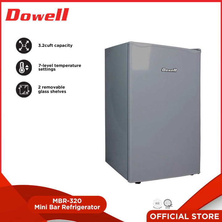 Dowell Mini Bar Refrigerator Reversible Door 3.2 Cuft Capacity - MBR ...