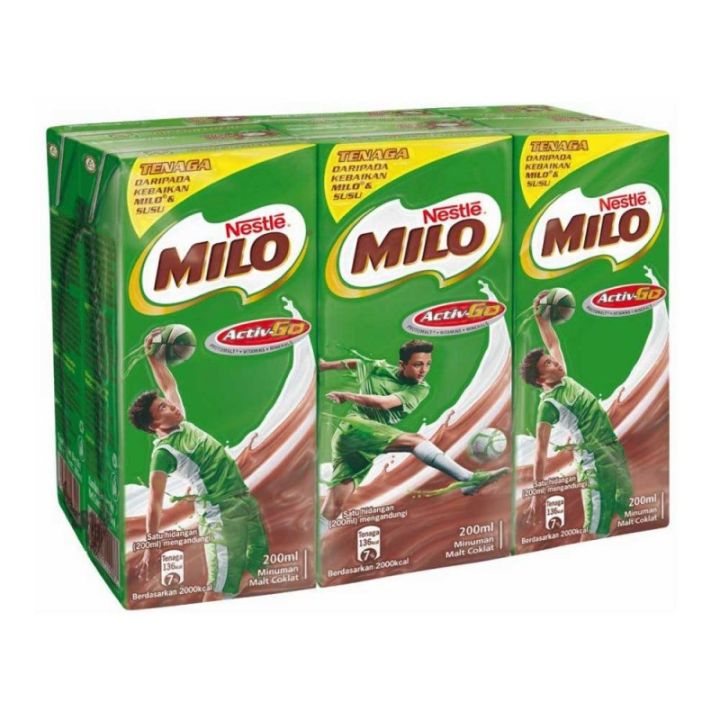 12x【Nestle Milo Packet Drink 200ml】 | Lazada
