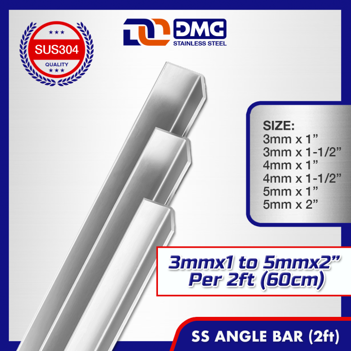 2FT Stainless Angle Stainless Bar Stainless Steel | Lazada PH