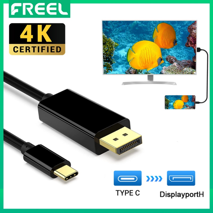 FREEL Type C Thunderbolt 3 to DP Display Port 4K 60hz Displayport Cable ...