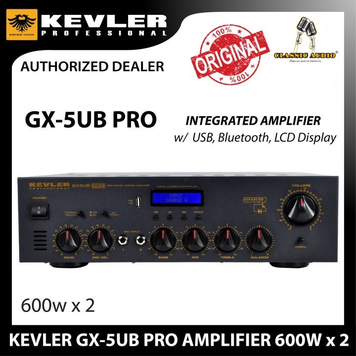NEW! Kevler by Classic Audio GX-5UB PRO 600W X 2 Karaoke Amplifier with ...